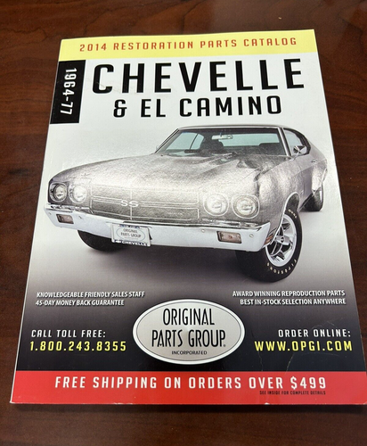 Original Parts Group 2014 Factory Direct Catalog 1964-77 Chevelle & El ...