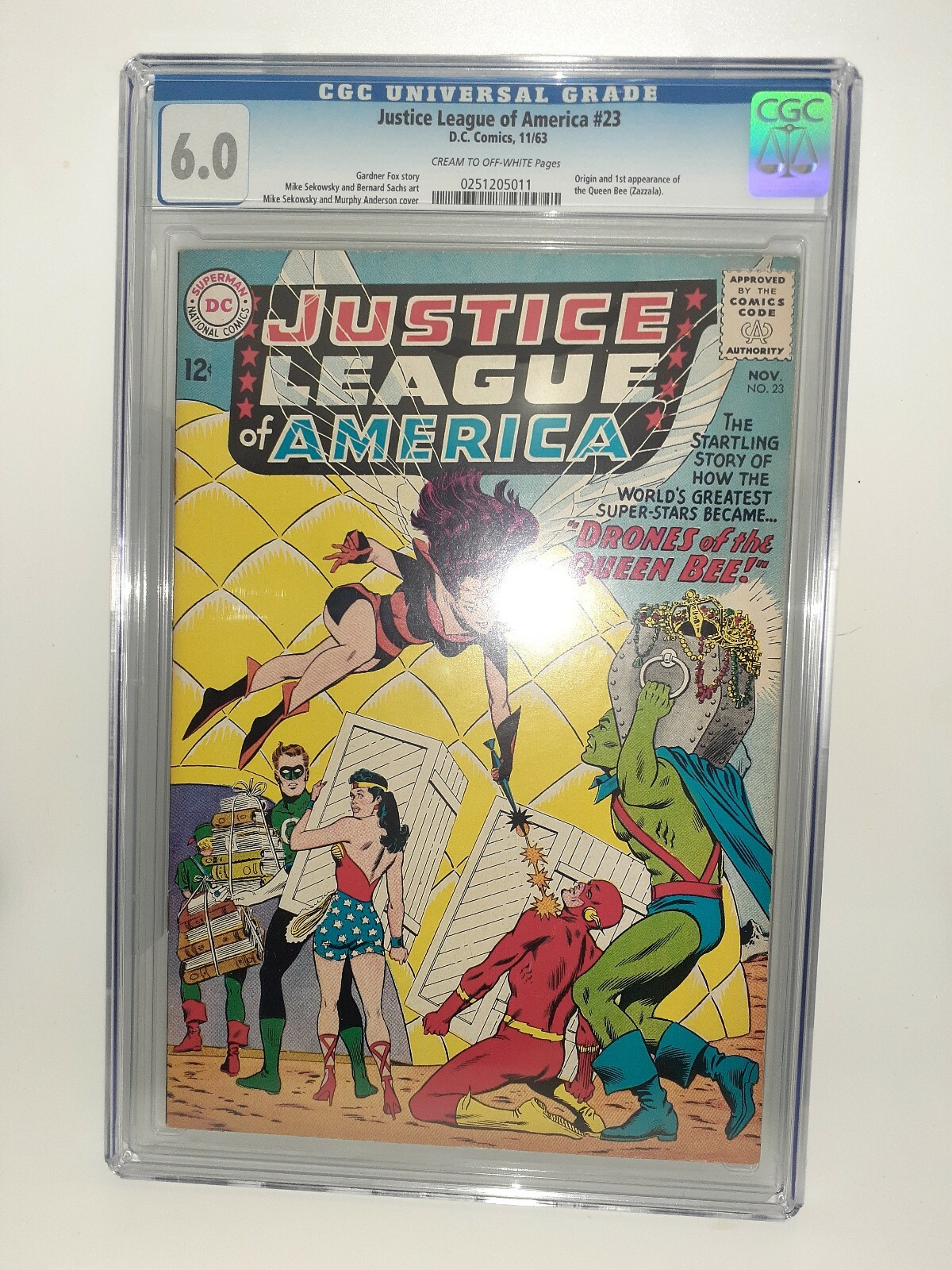DC Justice League Of America #23 Cgc 6.0 1st Appearance Queen Bee ...