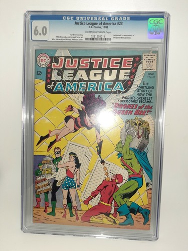 DC Justice League Of America #23 Cgc 6.0 1st Appearance Queen Bee ...