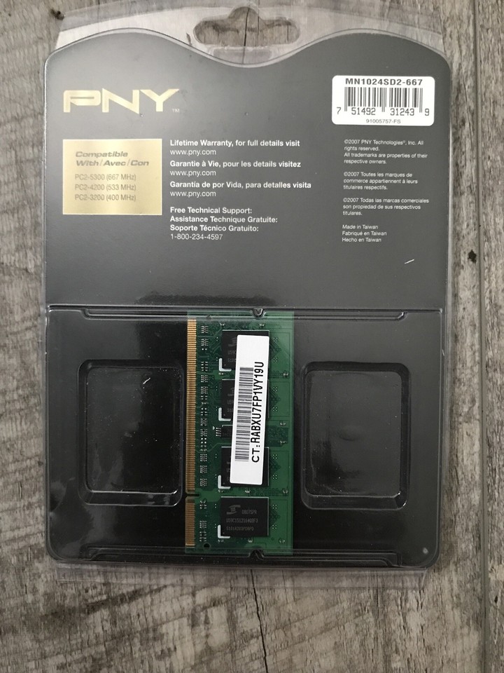 PNY DDR2-667 Ram Memory Modules PC2-5300 | eBay