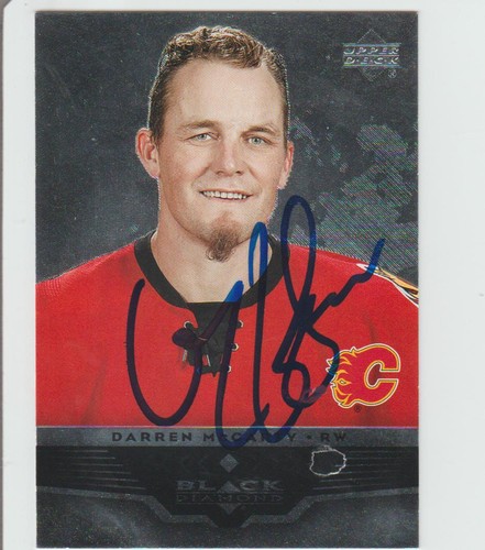 Darren McCarty AUTOGRAPH 2005-06 BLACK DIAMOND CARD SIGNED CALGARY ...