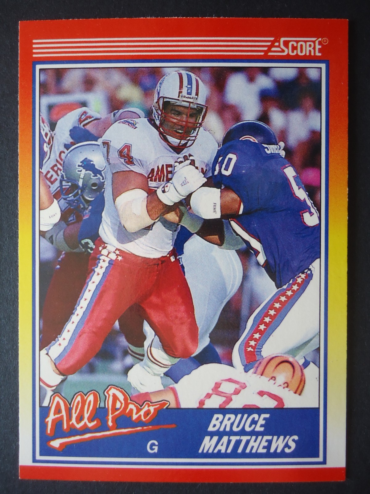 NFL 584 Bruce Matthews Houston Oilers Score All Pro 1990 (6,4 x 8,9) | eBay
