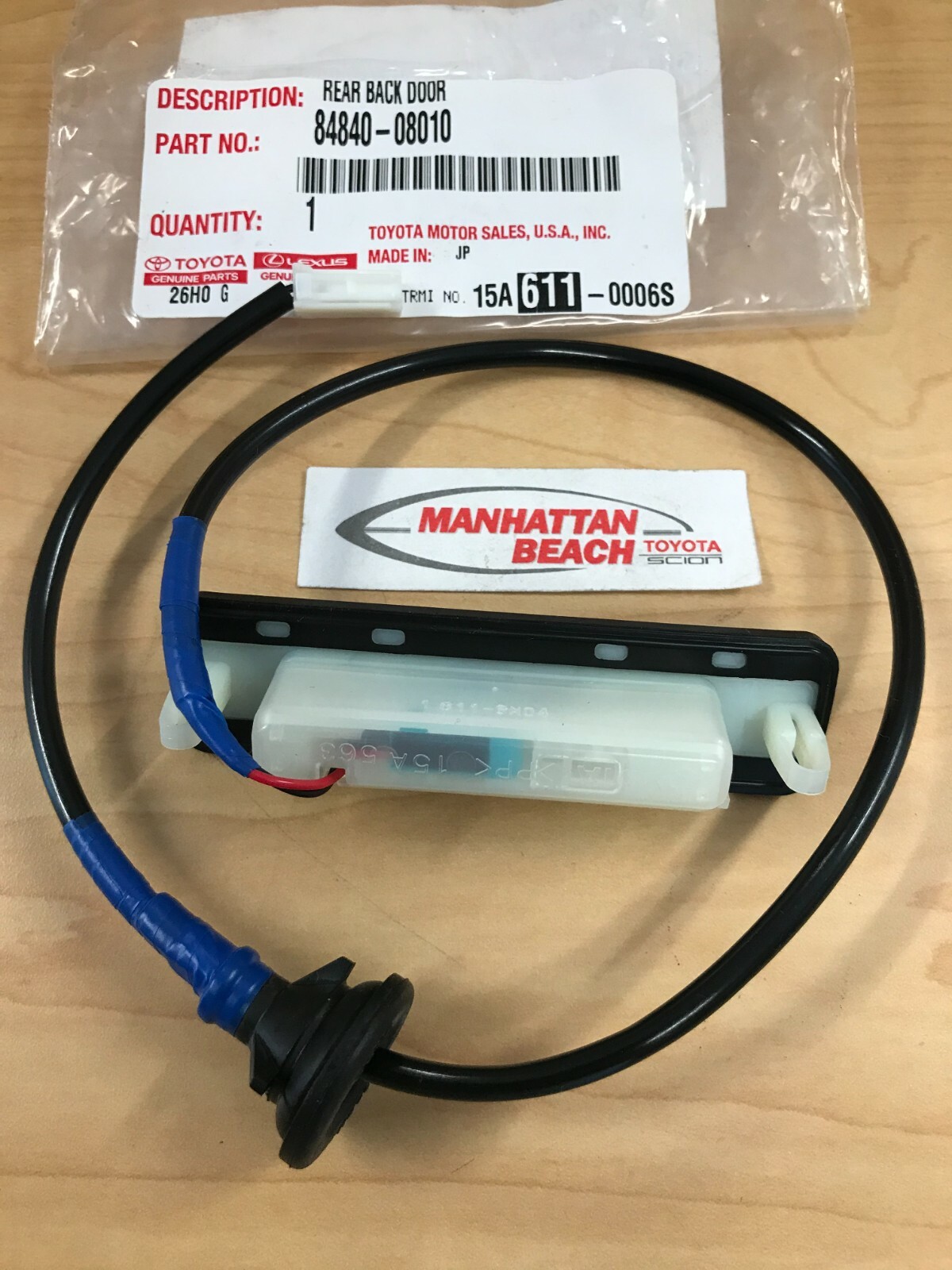 04-10 SIENNA TAILGATE REAR HATCH RELEASE BUTTON SWITCH GENUINE OEM ...