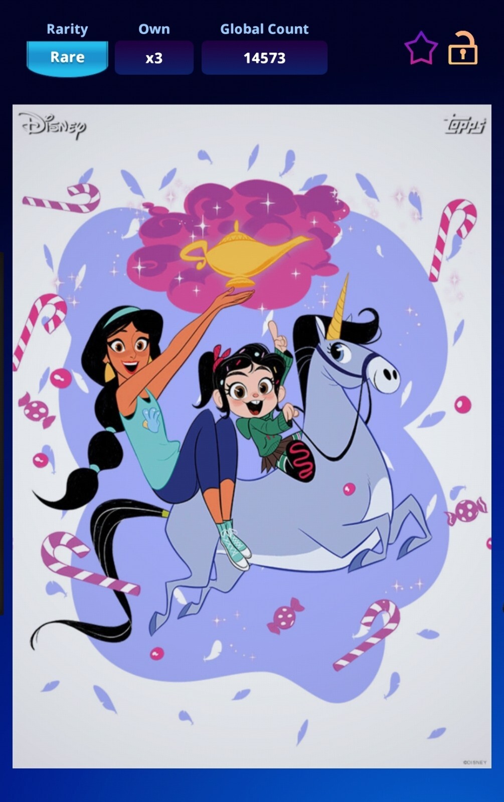 Topps Disney Collect Digital 2021 Comfy Squad JASMINE VANELLOPE Rare | eBay