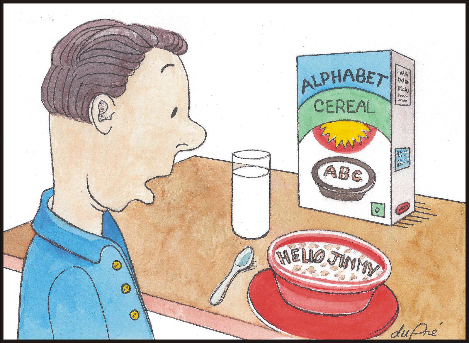 Cartoon Joke - HELLO JIMMY - ALPHABET CEREAL- Letter Size - Funny ...