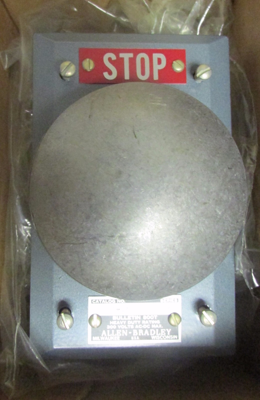 ALLEN BRADLEY Palm Operated Stop Push Button 800T 1AT2N | eBay