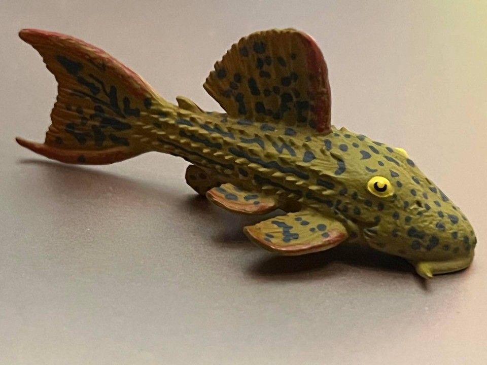 L25 Scarlet Cactus Pleco Fish PVC mini figurine Figure Model | eBay