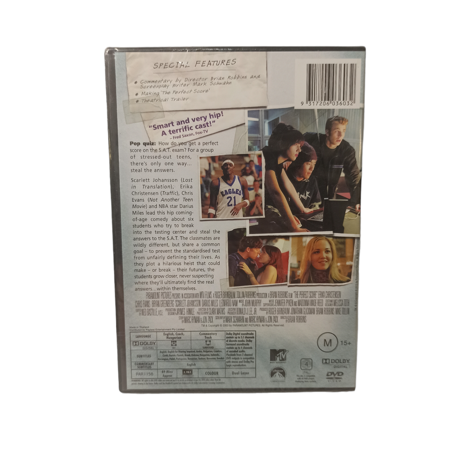 The Perfect Score (DVD) Movie American Teen Comedy Crime Adventure ...