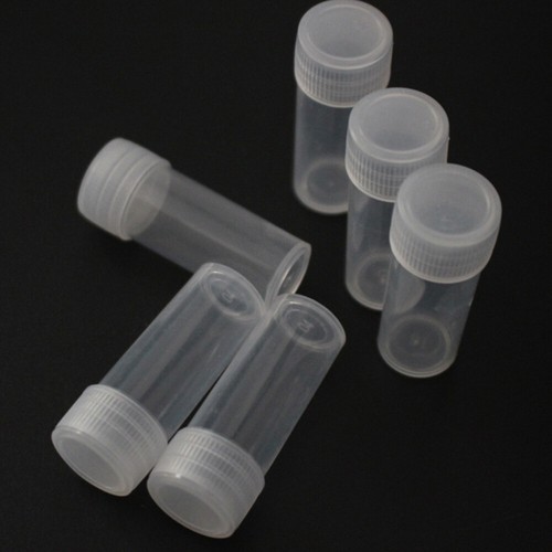 100PCS Plastic Vials With Caps Clear Plastic Bottles Small Plastic ...