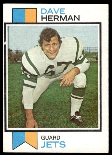 1973 TOPPS DAVE HERMAN 5 NEW YORK JETS #126 | eBay