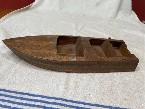 Vintage Wooden Speedboat Model Kit. Incomplete | eBay