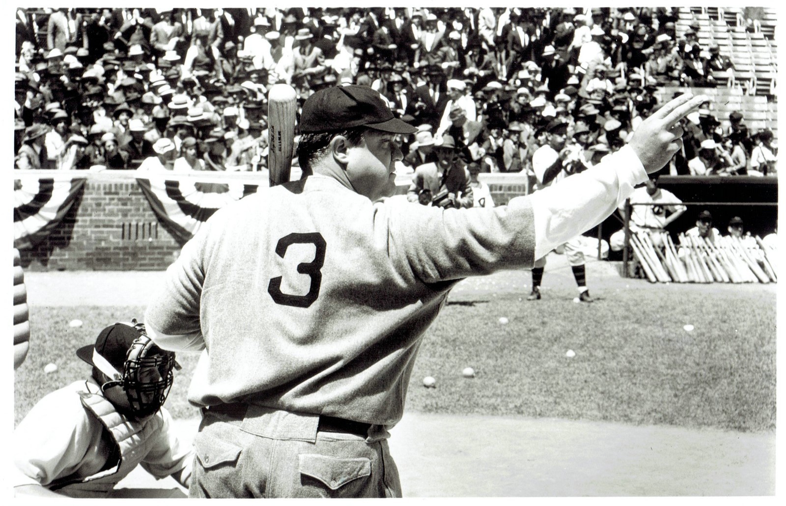 1992 Vintage Photo actor John Goodman as Babe Ruth on set of "The Babe ...