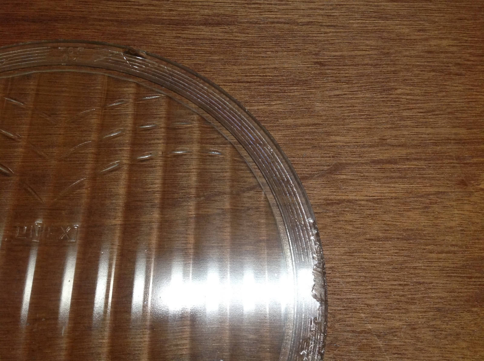 WOW vintage FLINTEX flat head light LAMP lens auto 9-1/2" TRUCK glass ...