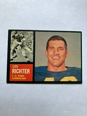 1962 Topps Football #86 Les Richter (Rams) sp ex | eBay