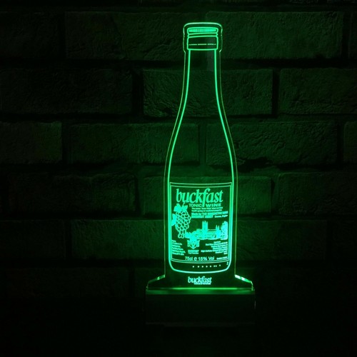 Buckfast Tonic Wine Bottle LED Sign,Edgelit,Bar,Mancave,Led,Remote ...