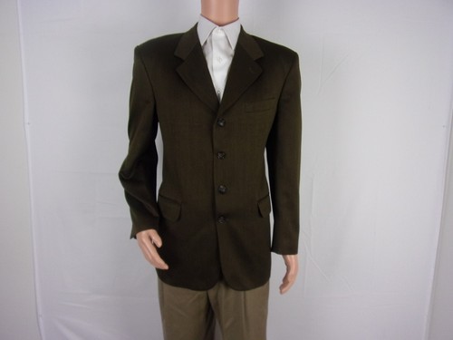 Vanetti Button Up Long Sleeve Suit Jacket SIZE:42R BROWN | eBay