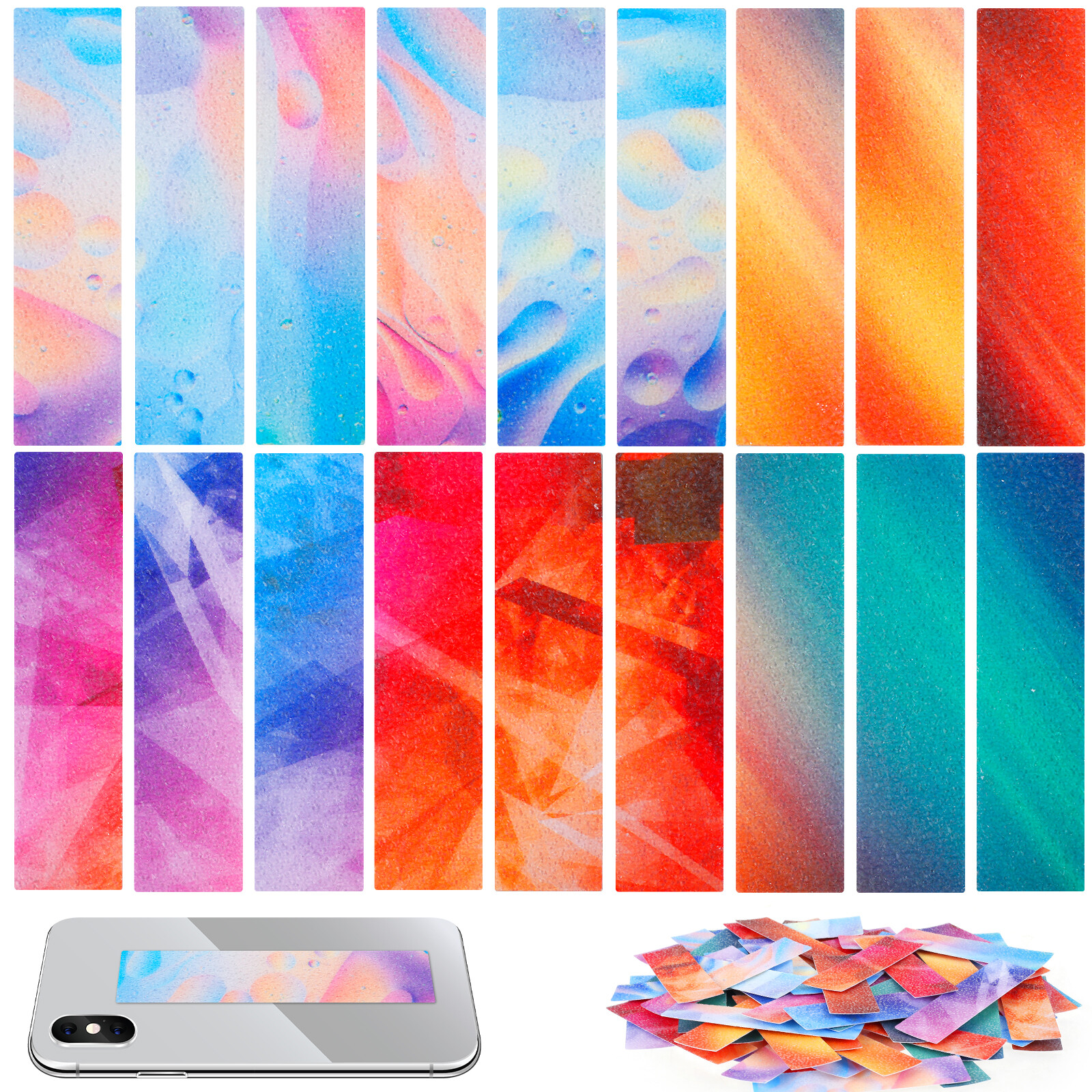 72Pcs Calm Stickers Set Reusable Tactile Rough Textured Stickers ...