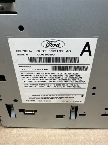 2011 - 2014 FORD OEM F150 Raptor Stereo AM FM RADIO CD Player CL3T ...