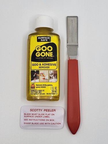 Scotty Peeler Label & Sticker Remover & (1)Goo Gone - 1: Red, White ...