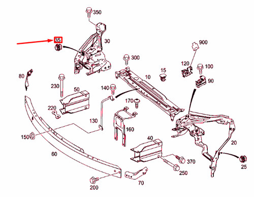 NEU MB C W204 SCHEINWERFER MONTAGERAHMEN HOHLSCHRAUBE A0019970101 | eBay