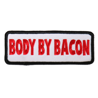 Body By Bacon MC FUNNY 4 inch BIKER PATCH | eBay