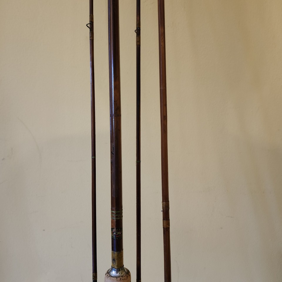 Old Fly Rod Vintage Montague Bamboo Fly Rod Rapidan 9 ft 3 pc with ...
