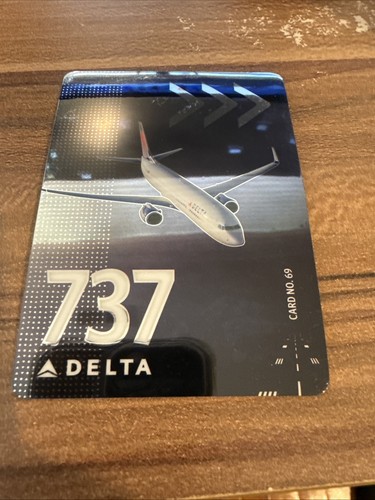 2025 Delta Airlines Boeing 737-800 #69 Trading Card Long Haul Flight ...