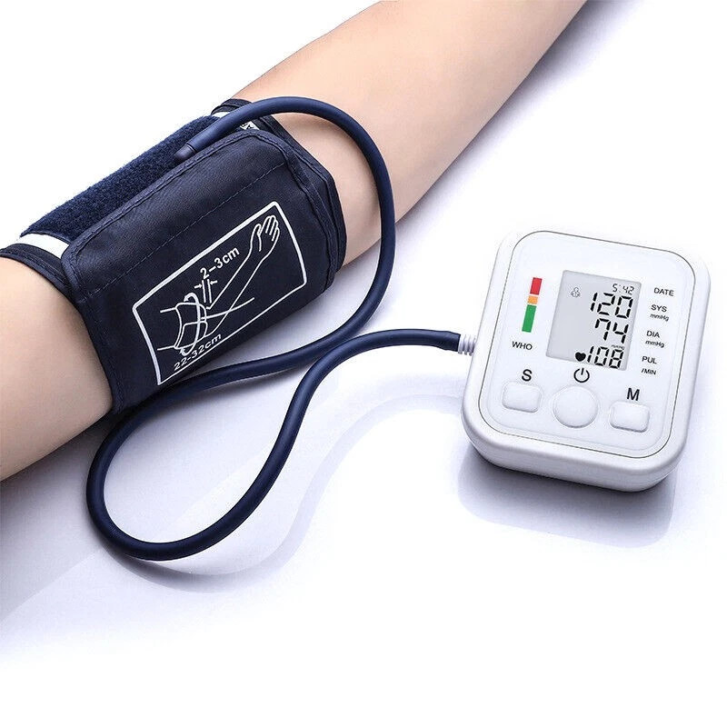 Digital Automatic Blood Pressure Monitor Upper Arm BP Machine Heart ...