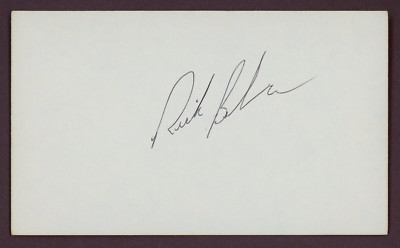 Rick Behenna Cleveland Indians Signed Index Card (Dec'd 2012) TOUGH ...