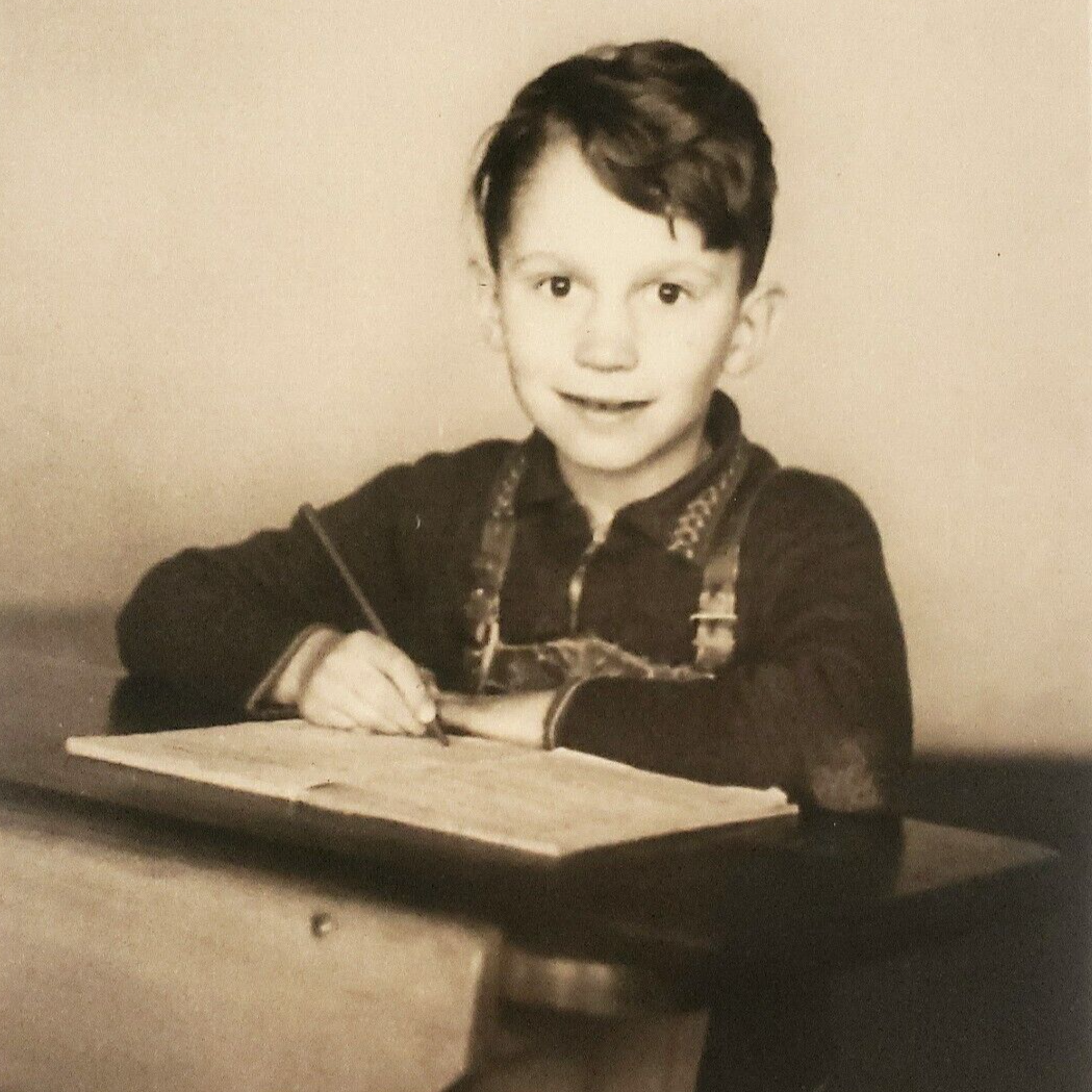 German School Boy Writing RPPC Postcard 1920s Desk Book Lesson Germany ...