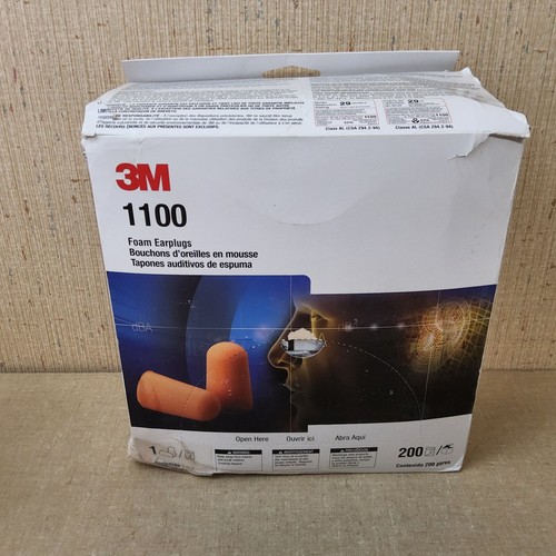 3M 1100 Foam Earplugs 200Ct | eBay