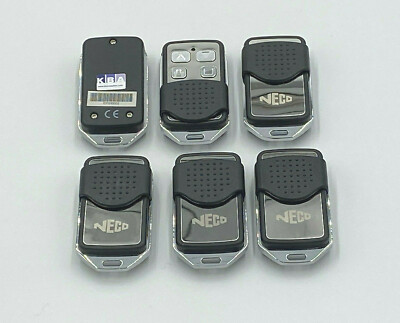 6 X Neco TX4 remote Control for Roller Shutters / Garage Door - 433MHz ...