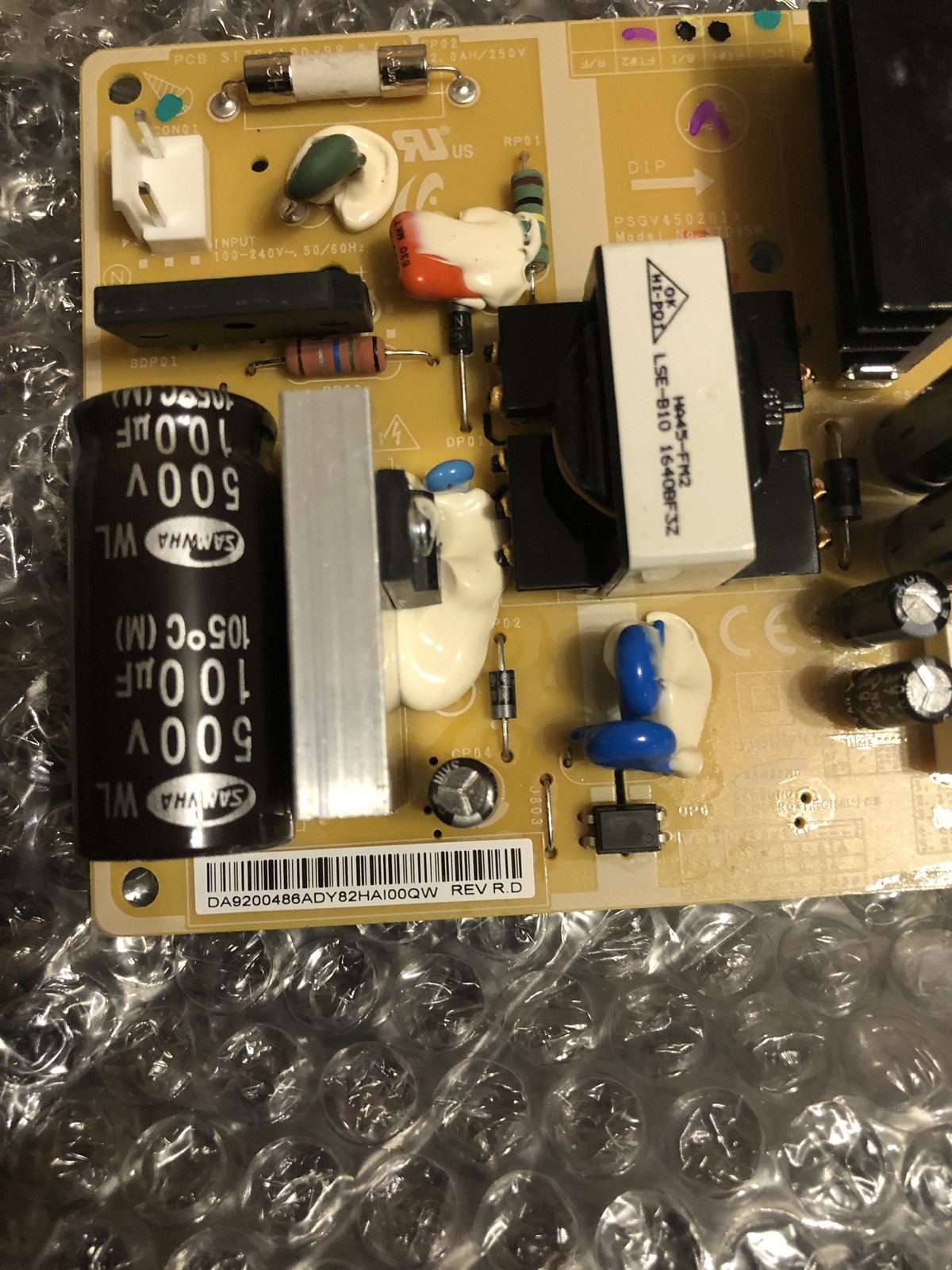 DA92-00486A SAMSUNG REFRIG. CONTROL BOARD DA92-00486A SAMSUNG ...