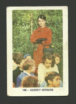 Audrey Hepburn - Rare 1971 TV Spanish Card | eBay