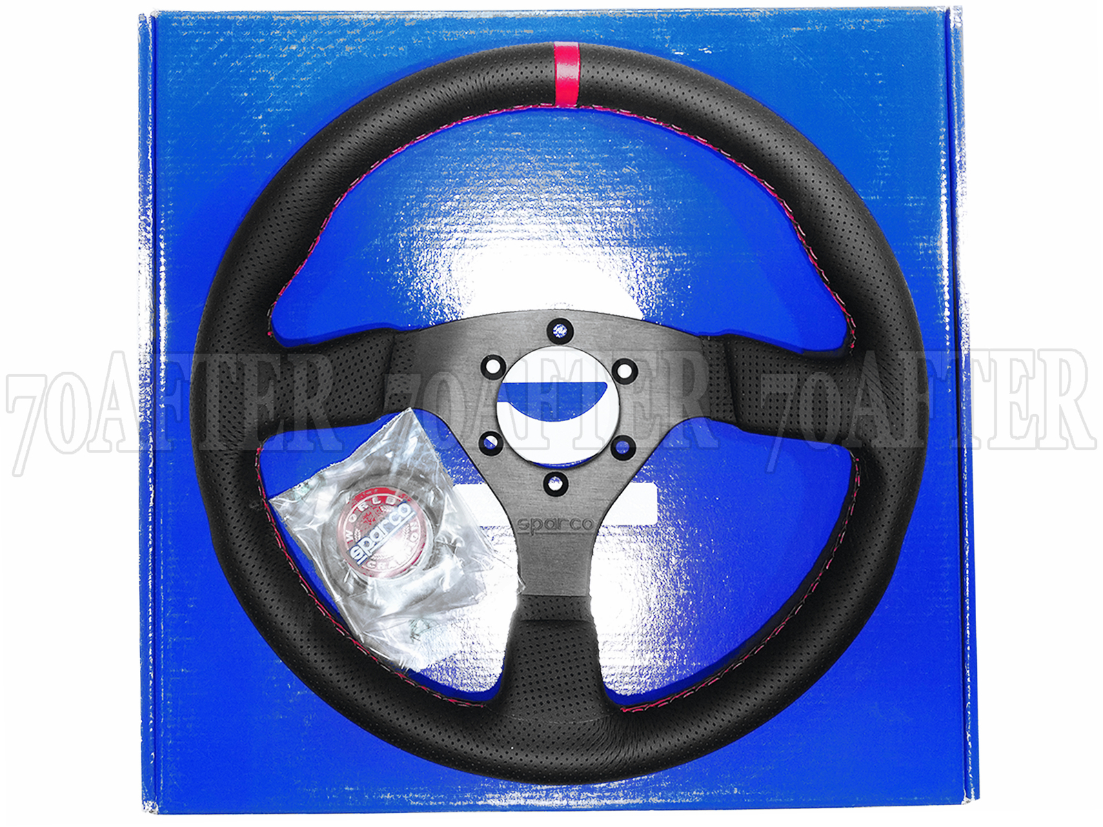 Sparco Steering Wheel - R383 Champion (330mm/39mm Dish/Perforated ...