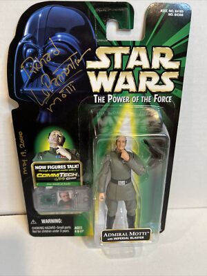 Richard LeParmentier Signed Star Wars Admiral Motti Action Figure JSA 5 ...