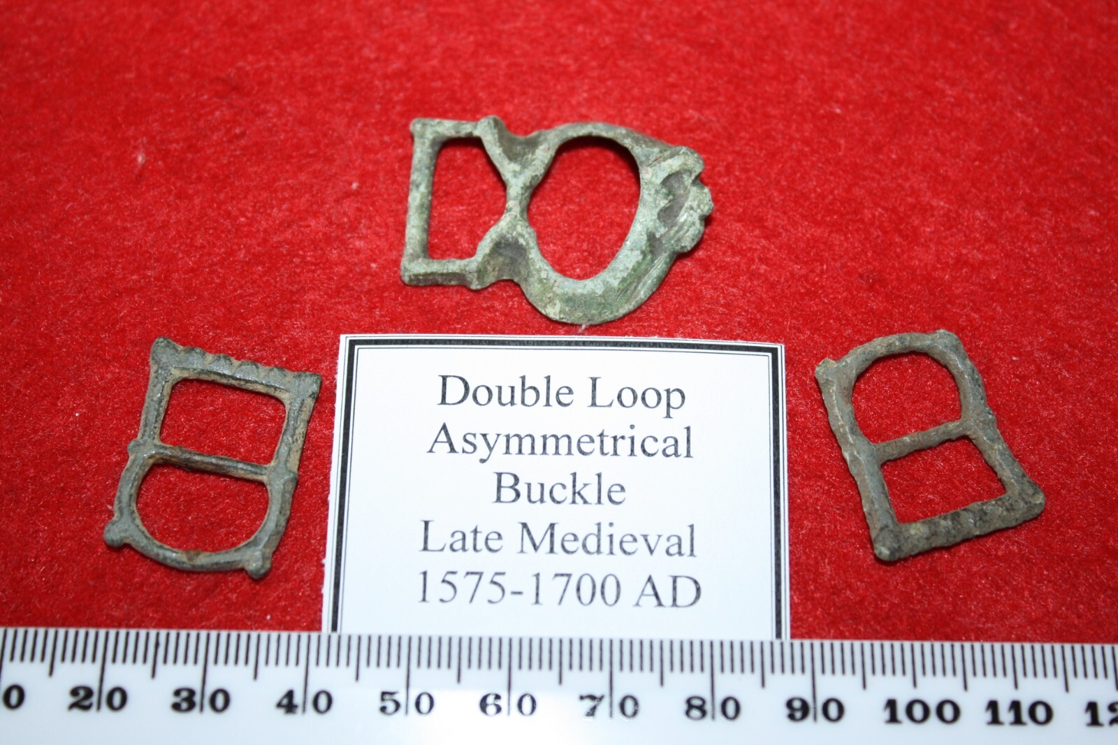 Metal Detecting Medieval 1575-1700 AD Asymmetrical double loop Buckle 1 ...