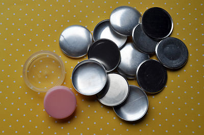 10 x self cover flat back buttons size 60 (38mm) + TOOL | eBay