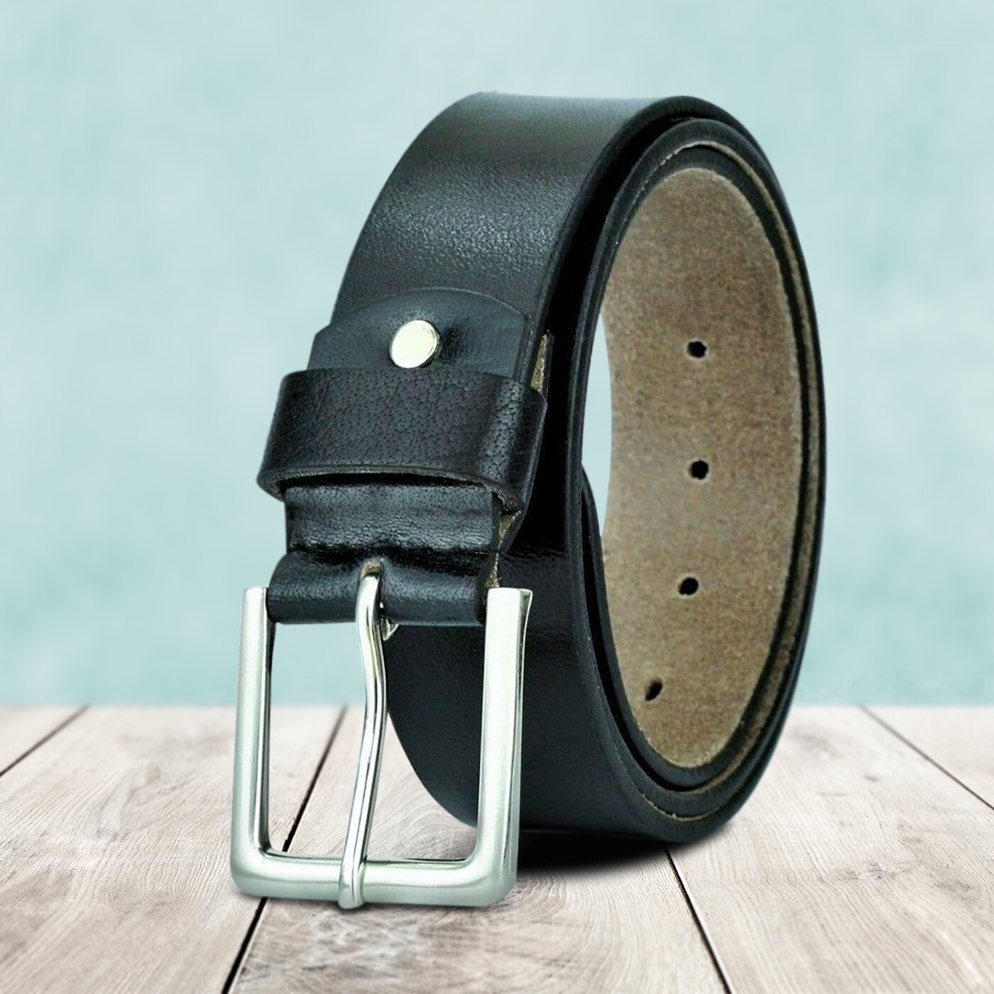 Genuine Leather Mens Belt Belts Real New Buckle Trouser Sizes Jeans ...