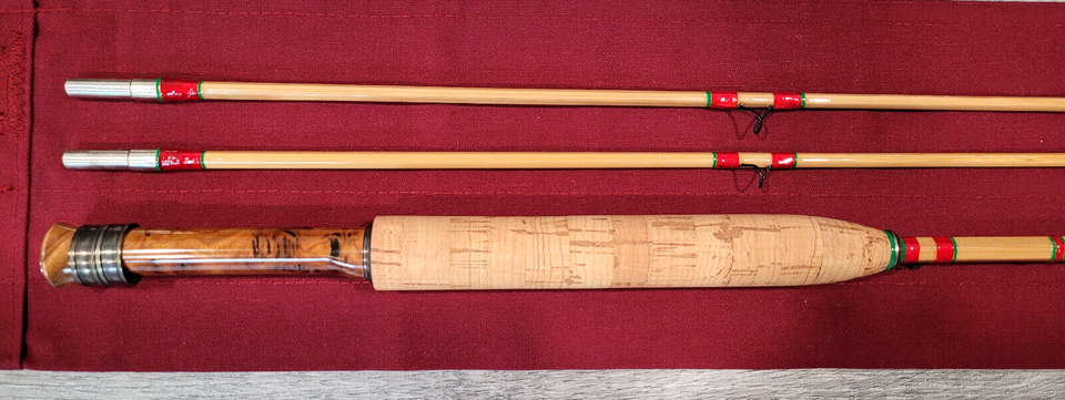 The "Troutist" custom 7'0" bamboo fly rod~2pc + extra tip~#5 Wt~new ...