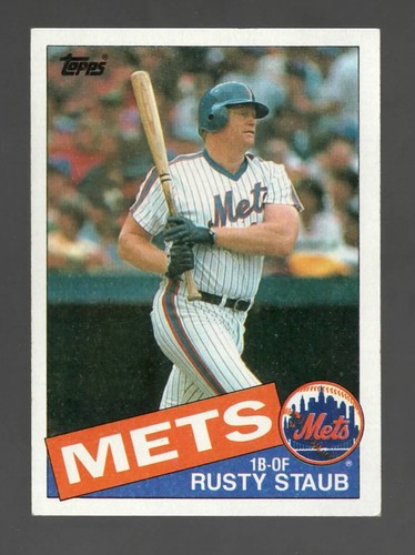 1985 Topps #190 Rusty Staub Near mint or better | eBay