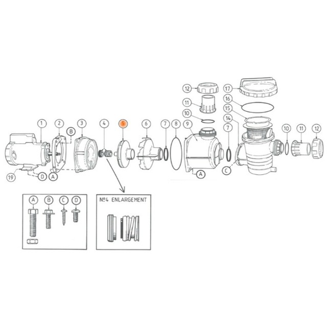 Poolrite SQI 400 / Ep750 Impellor for 1hp Pump for sale online | eBay