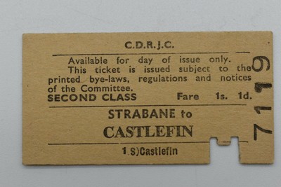 Irish - CDRJC Railway Ticket 7119 Strabane to Castlefin 2nd class | eBay UK