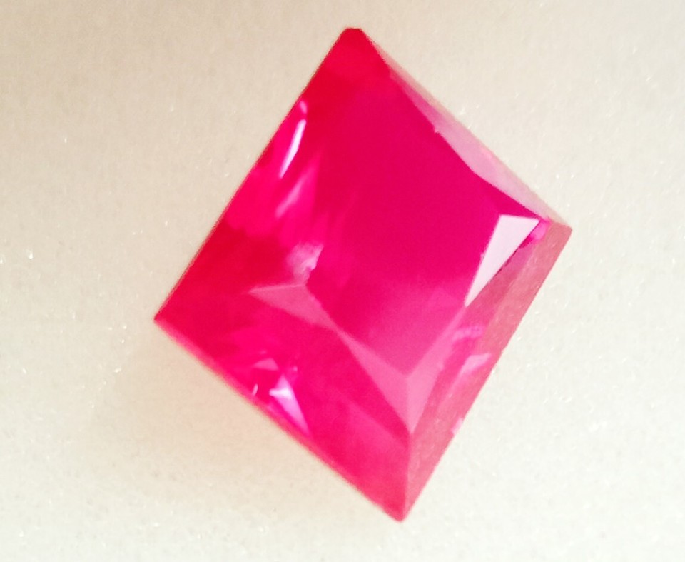 10.65 CT Rectangle Cut Red Mozambique Ruby Natural Loose Gemstone ...