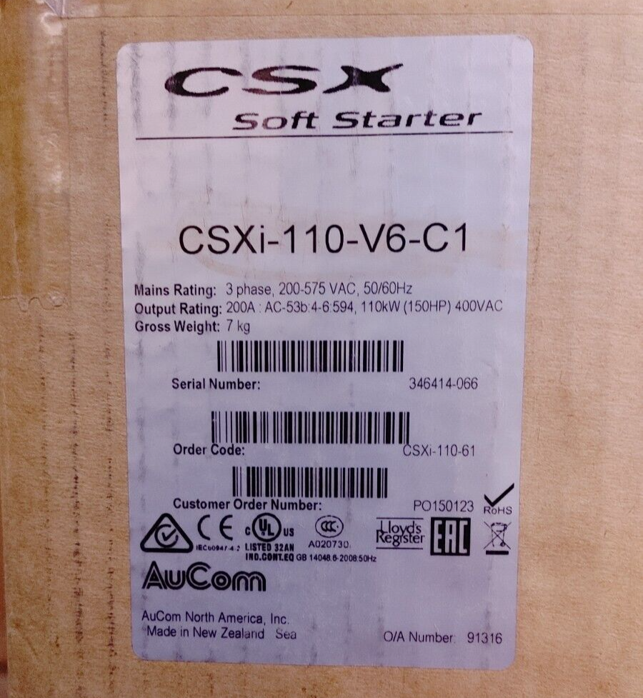 CSX CSXi-110-V6-C1 SOFT START 150HP 3PH 400V 200A NEW!! WOW!! | eBay