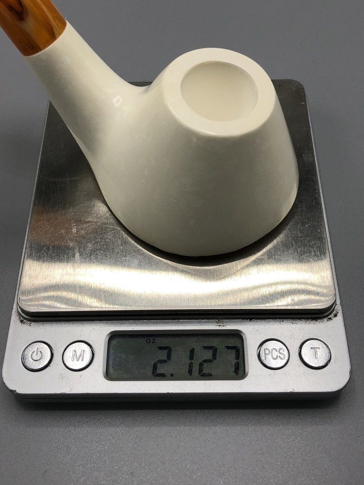 Tekin Smooth Volcano Pipe New Block Meerschaum Handmade W Case#1790 | eBay