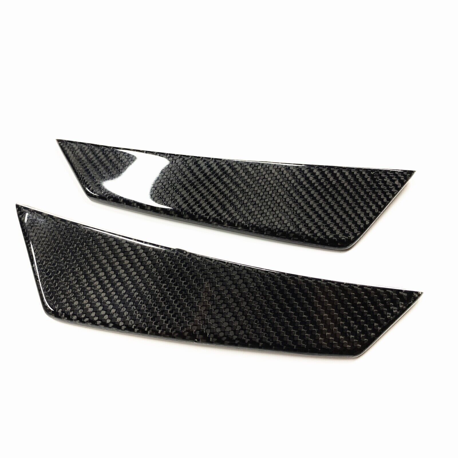 4pcs Carbon Fiber Front Bumper Side Splitter Fin For Audi R8 2Door 2016 ...