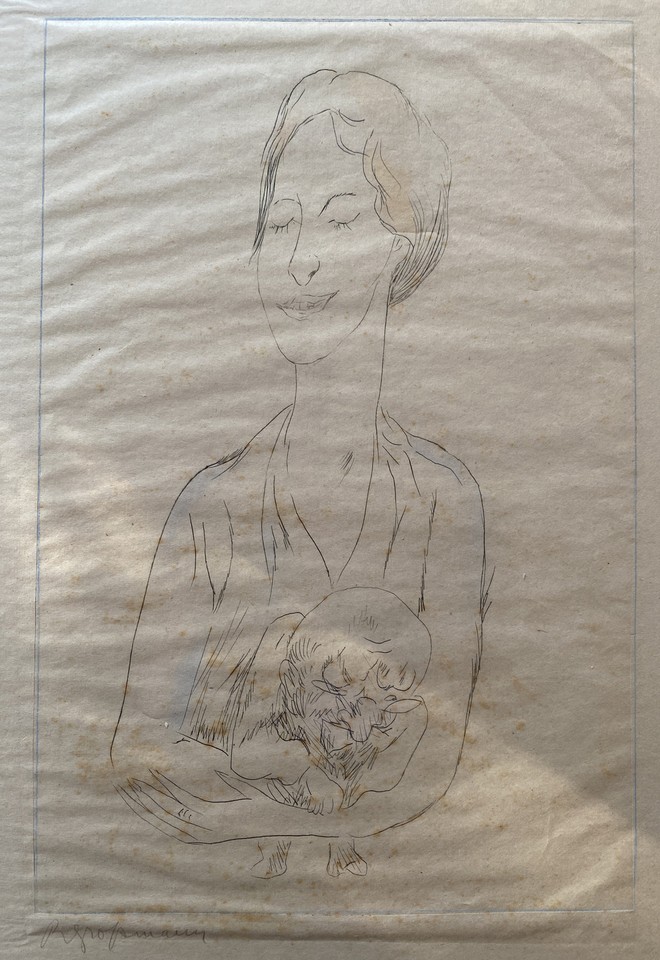 Rudolf Grossmann German Expressionist 1882-1941 Signed Hand Color 1918 ...