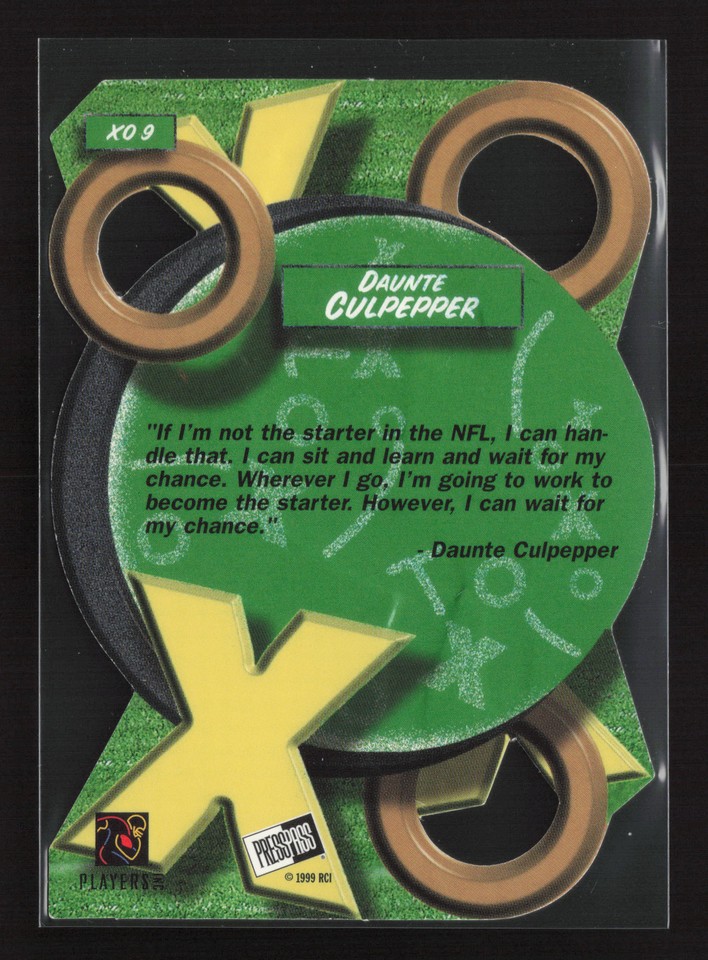 1999 Press Pass X's and O's #XO9 Daunte Culpepper UCF Knights | eBay