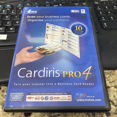 IRIS Cardiris PRO 4 Turn Your Scanner Into A Business Card Reader Used ...